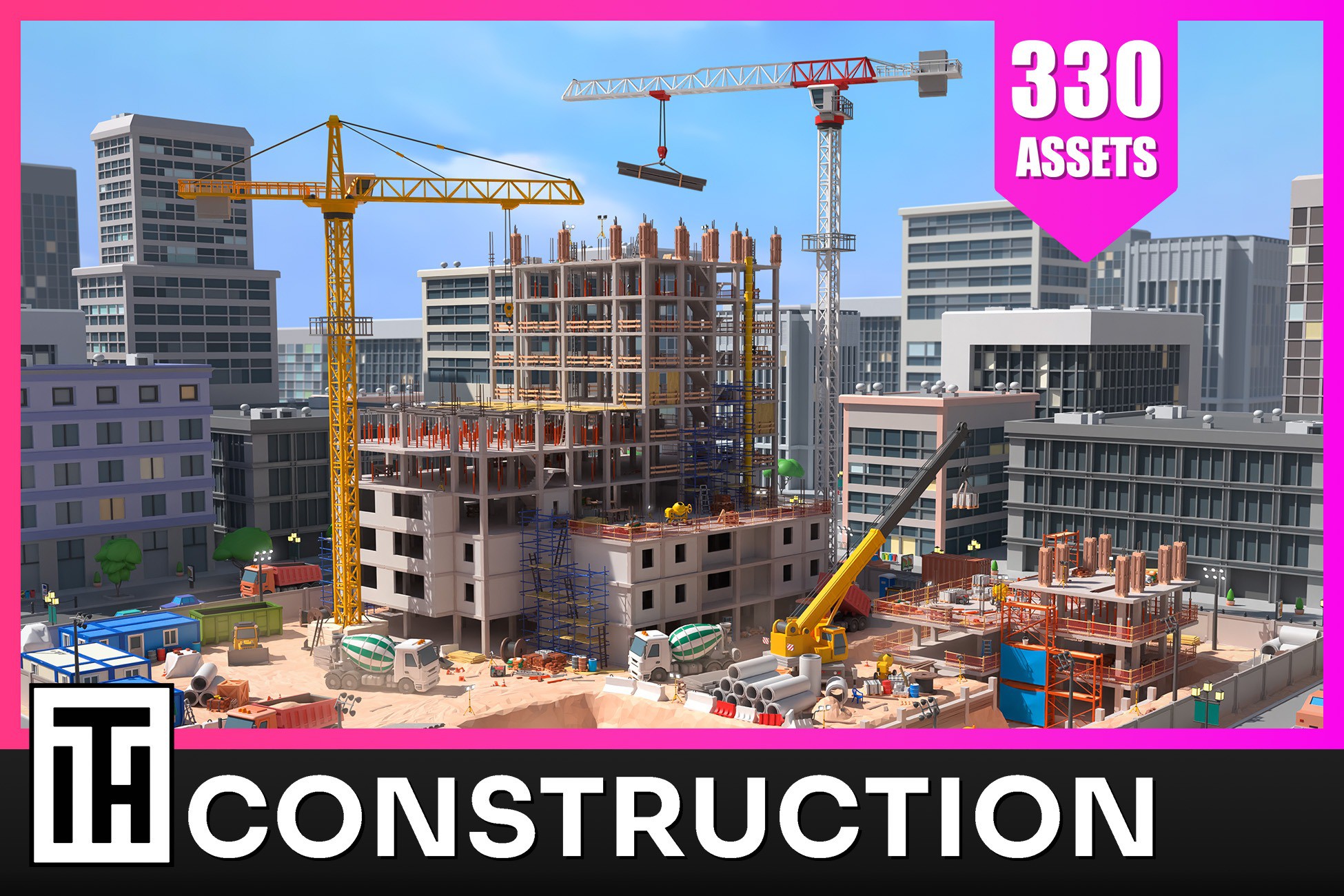 Construction - Low Poly Asset Pack by ithappy | 3D 공장 | Unity Asset Store