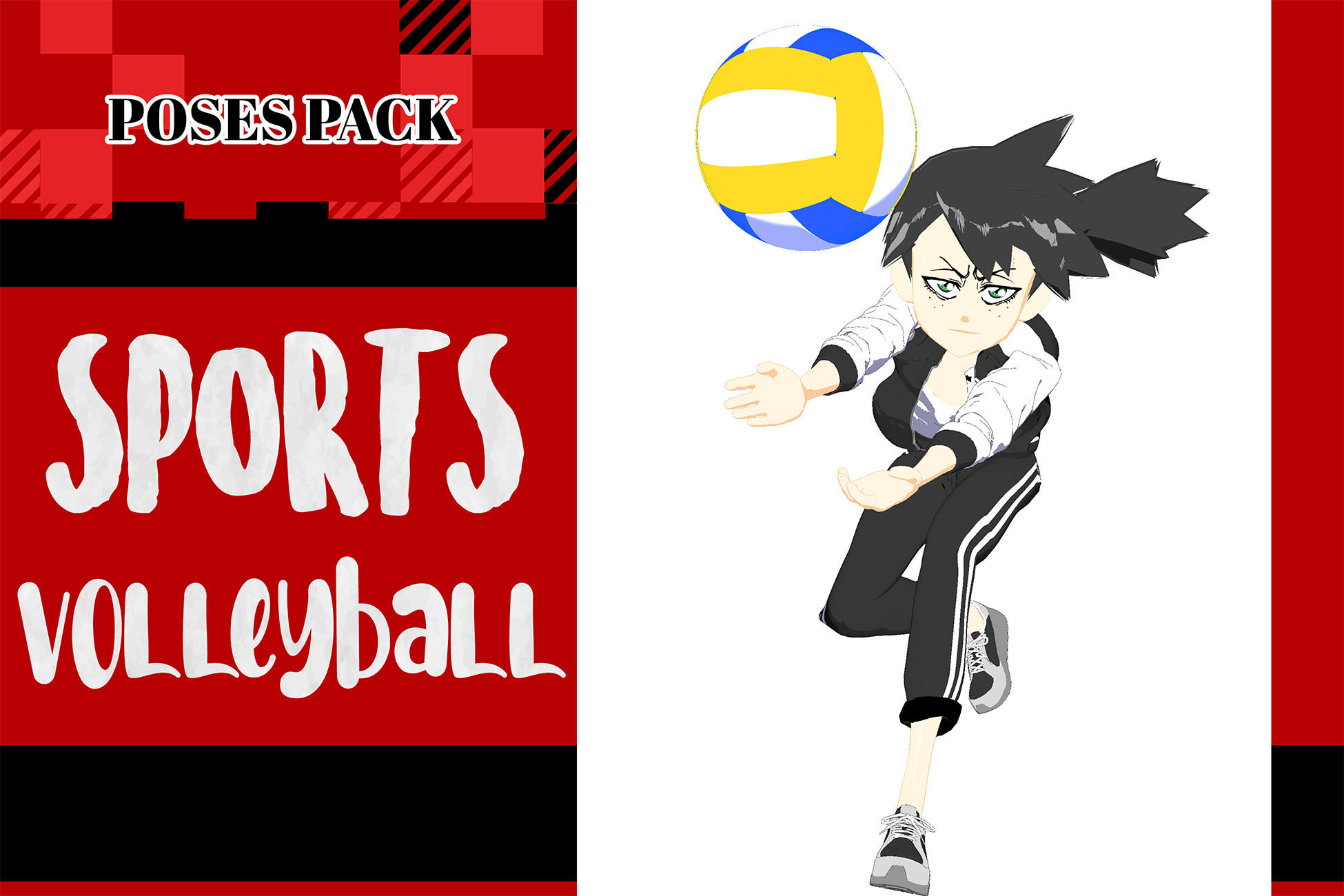 Poses Pack: Sports. Volleyball | 3D Animations | Unity Asset Store