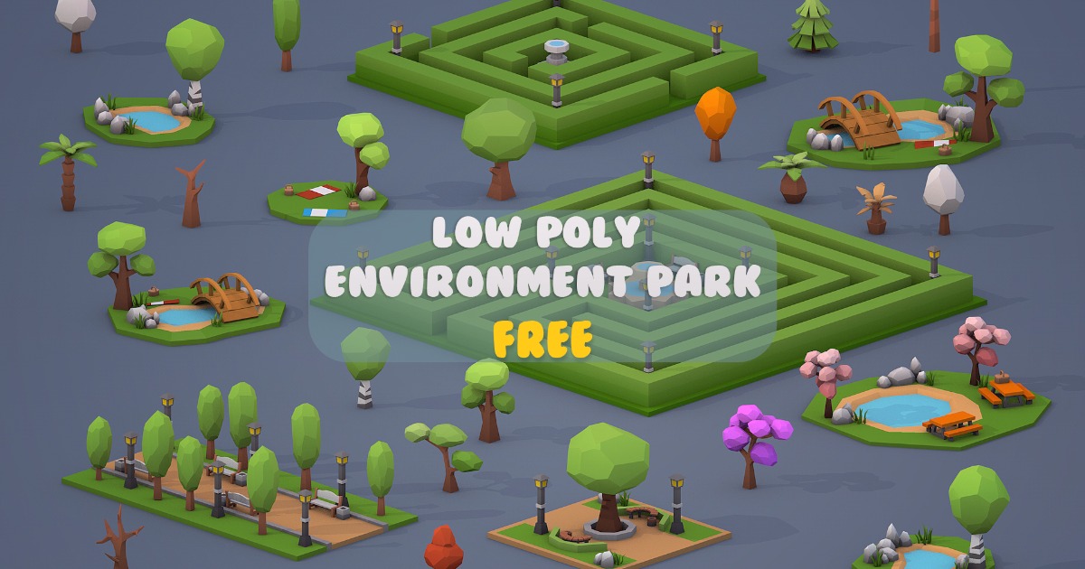 Low Poly Environment Park | 3D Environments | Unity Asset Store