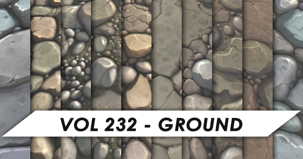 Stylized Textures - Vol 232 - Ground | 2D Textures & Materials | Unity Asset Store