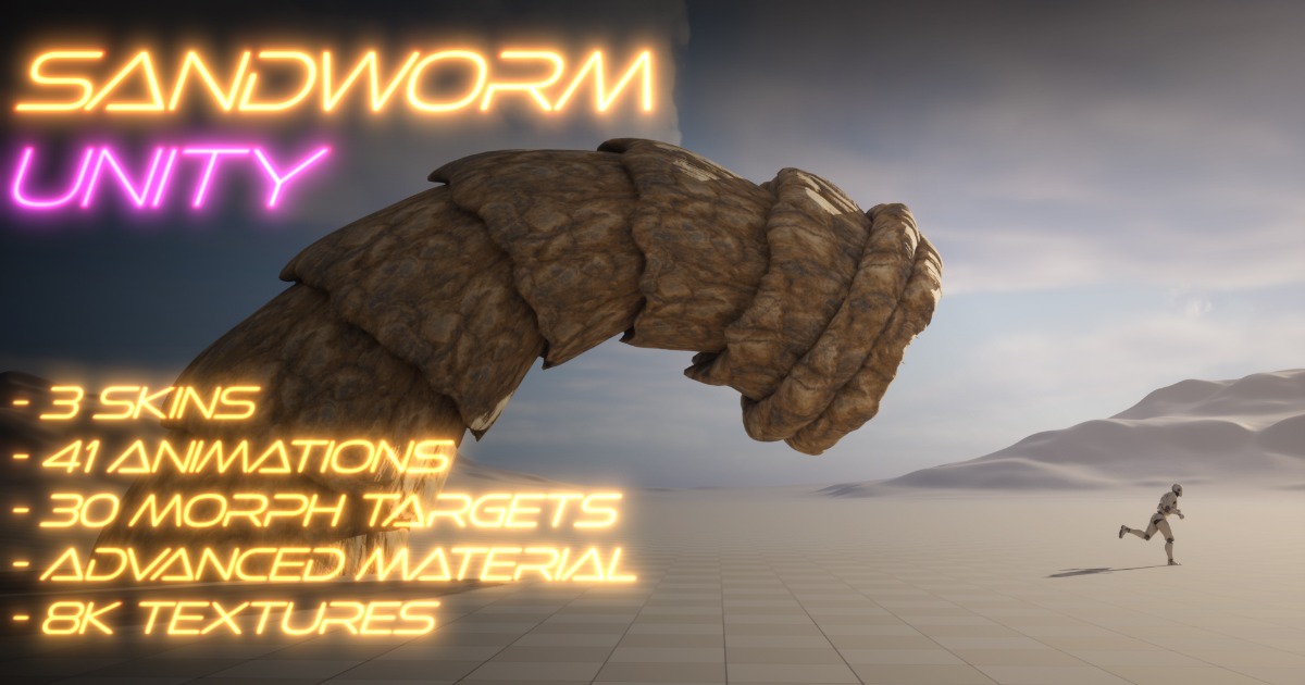 Giant Sand Worm | 3D Characters | Unity Asset Store