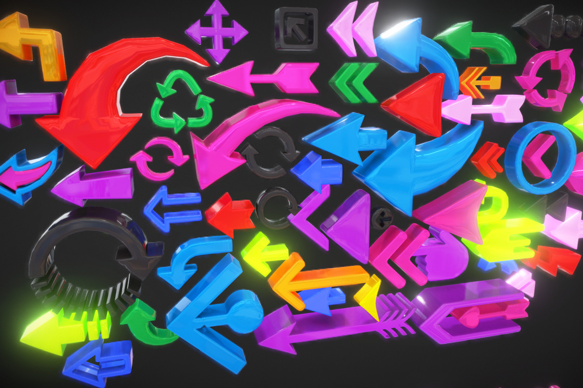 Arrow Button Collections | 3D Exterior | Unity Asset Store