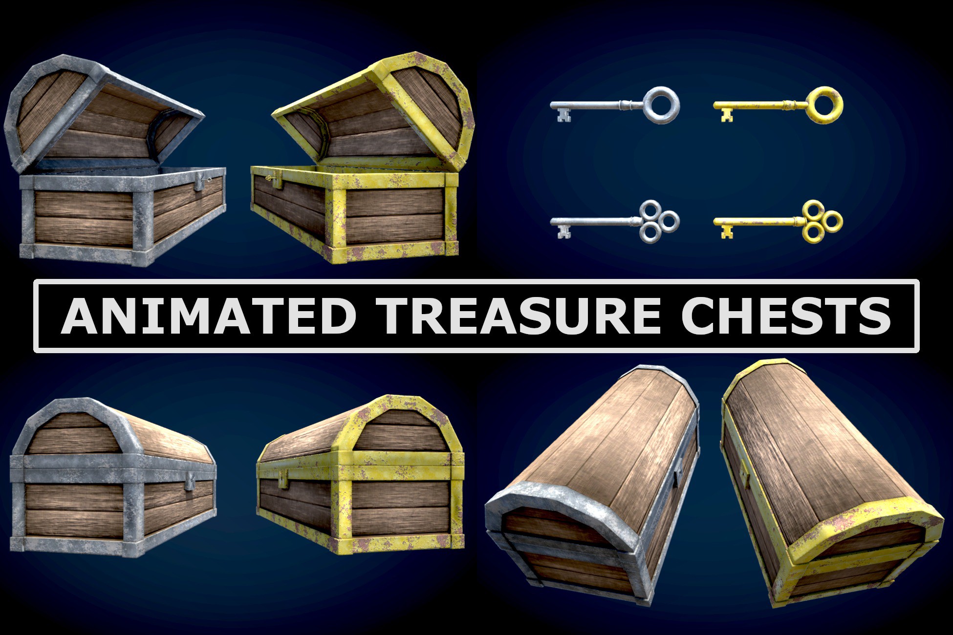 Animated Treasure Chests | 3D Fantasy | Unity Asset Store
