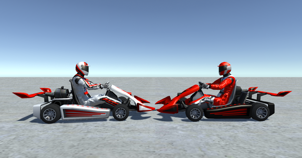 2 Low Poly Karts With Player Pack 22 | 3D 지상 | Unity Asset Store