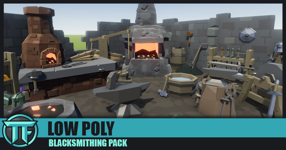 LOW POLY - Blacksmithing Pack | 3D Props | Unity Asset Store