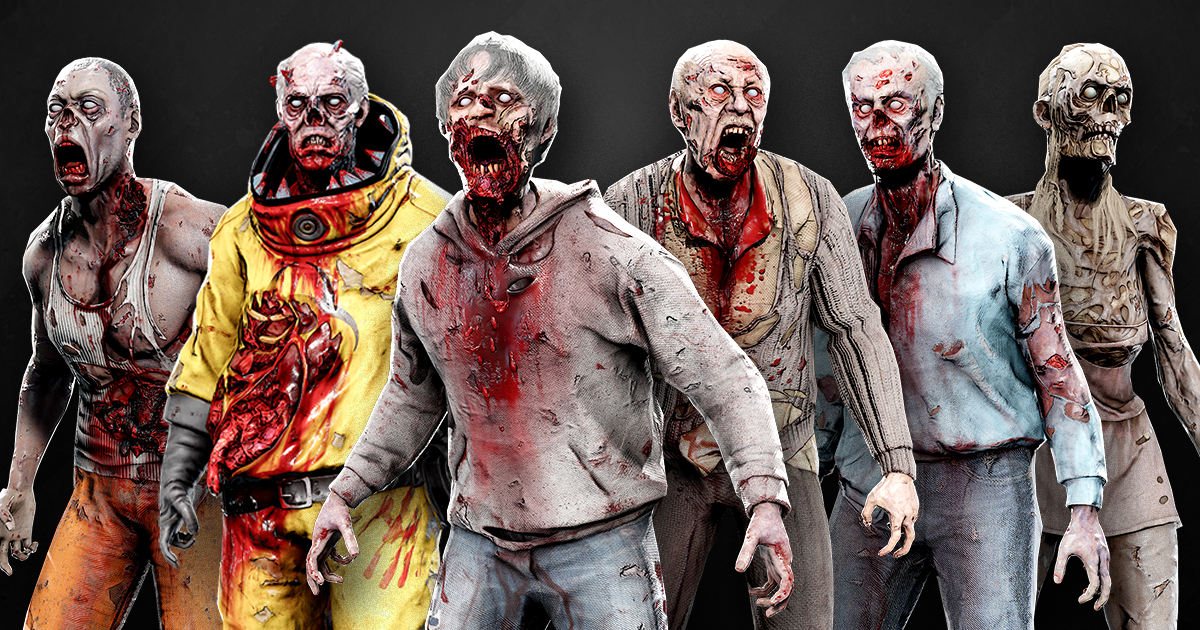 Zombie Pack - HD PBR Rigged Characters 2 | 3D Humanoids | Unity Asset Store