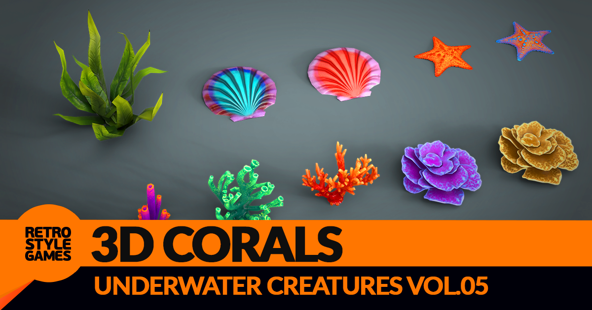 Coral Reef and Seaweed 3D Models | 3D Environments | Unity Asset Store