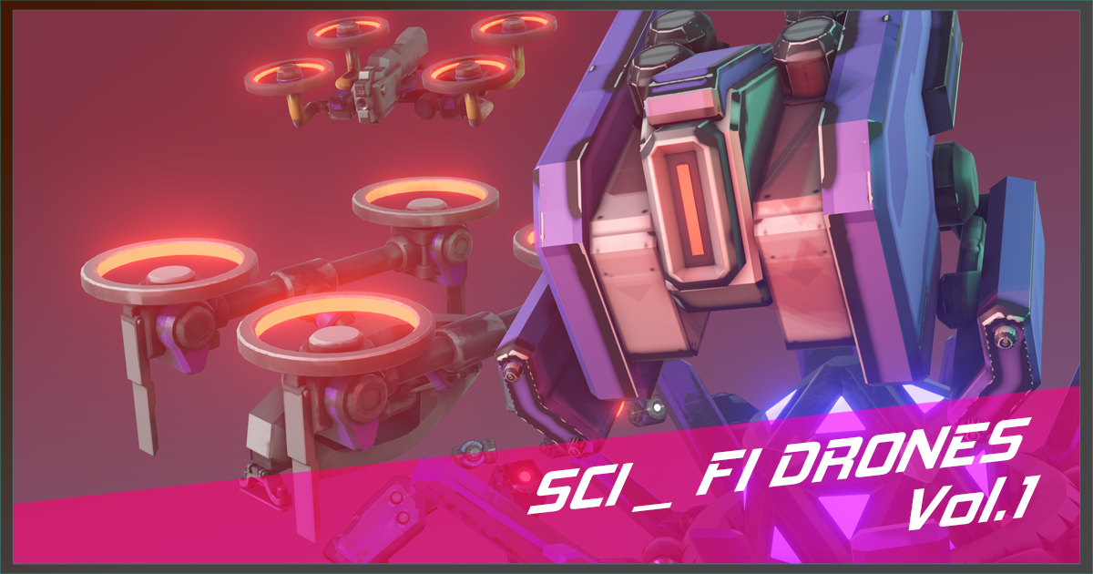 SF_Drones | 3D Props | Unity Asset Store