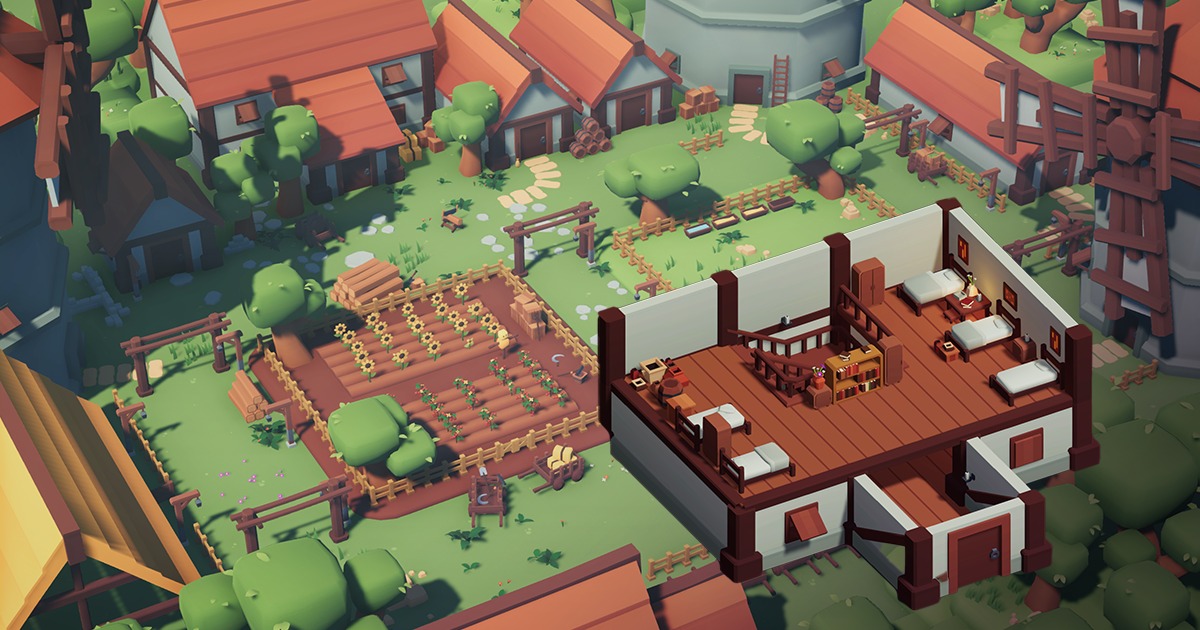 Modular Medieval Farm Village Buildings Pack Cute Toon Series | 3D ...