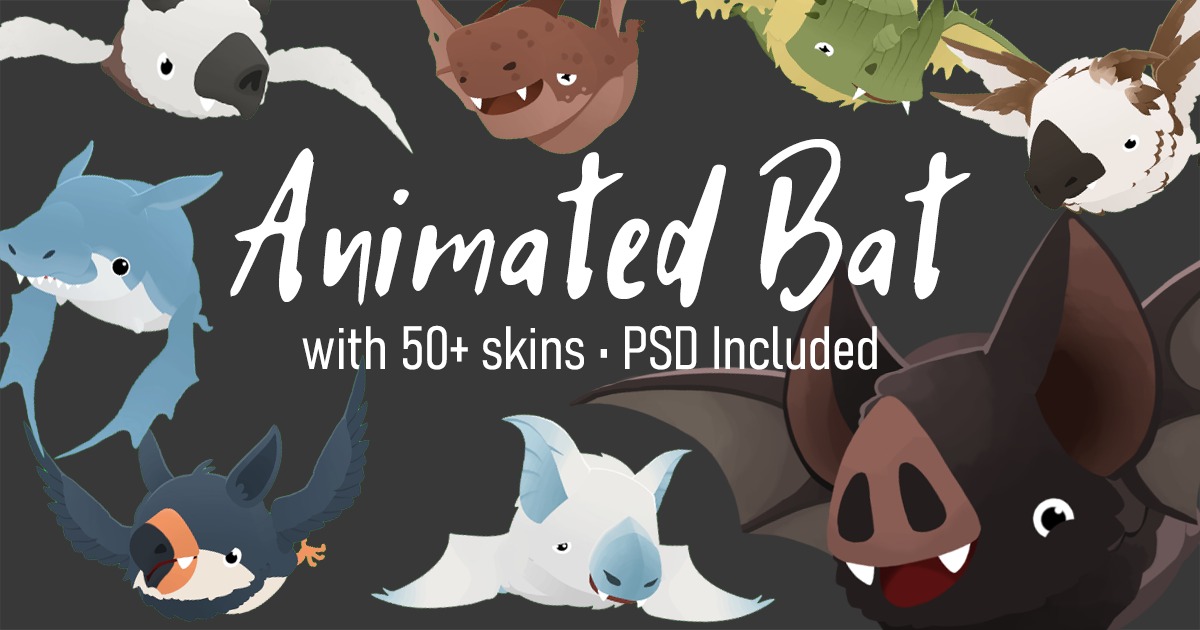 2D Monster Bat | 2D Characters | Unity Asset Store