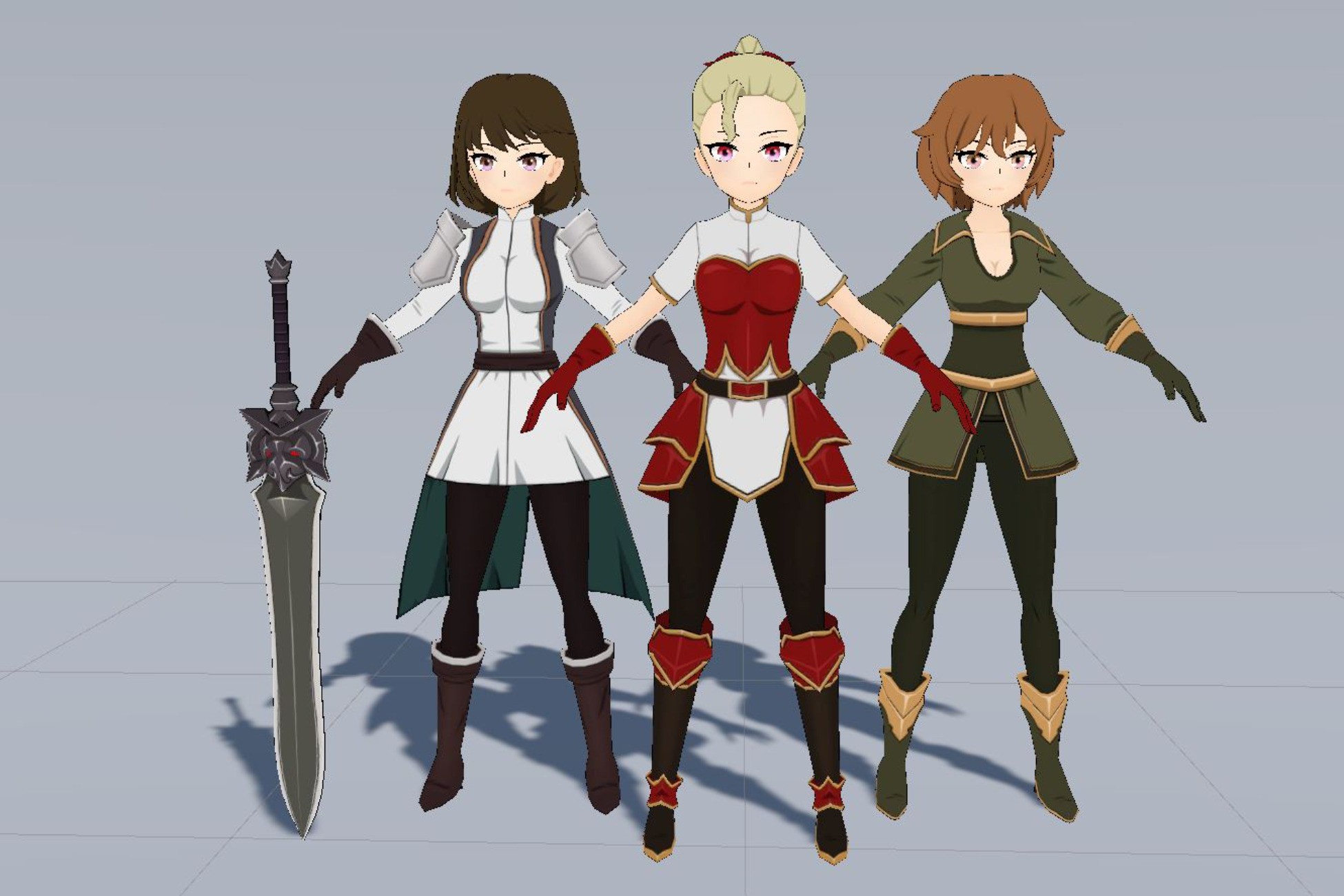 3D Anime Mature - Pack 02 # | キャラクター | Unity Asset Store