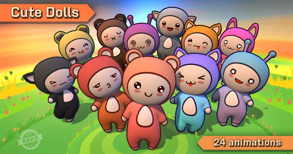 Cute Dolls | 3D Characters | Unity Asset Store