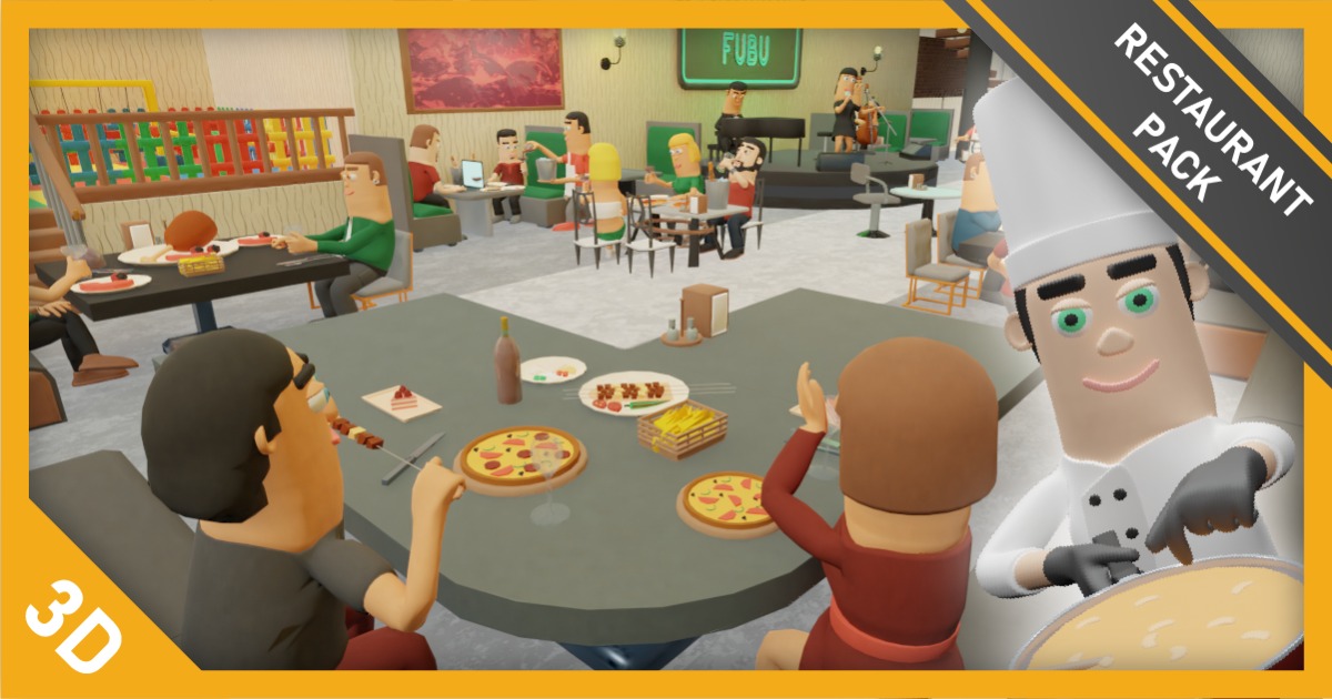 Restaurant Pack | 3D Environments | Unity Asset Store