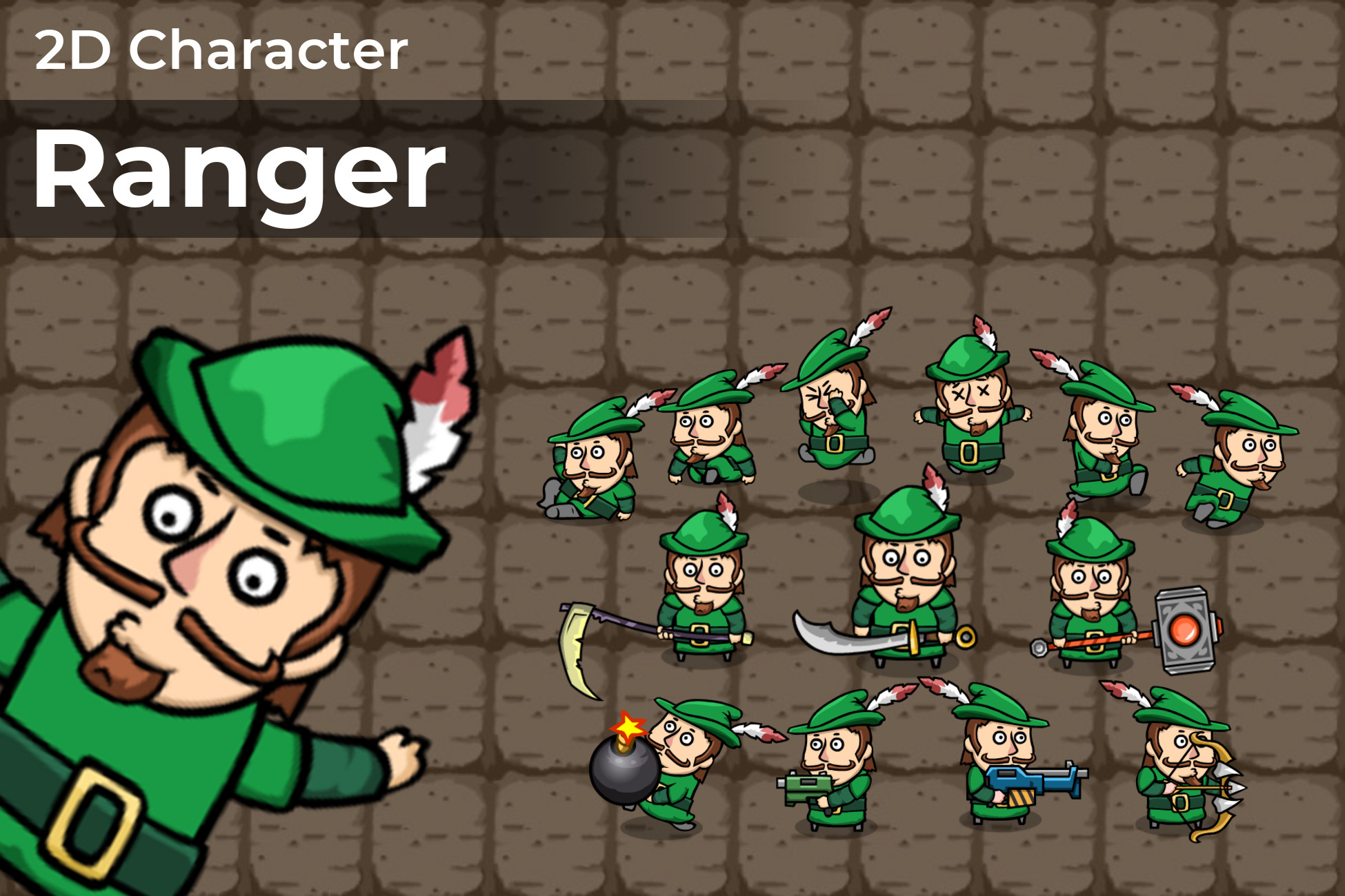 2D Character - Ranger | 2D キャラクター | Unity Asset Store