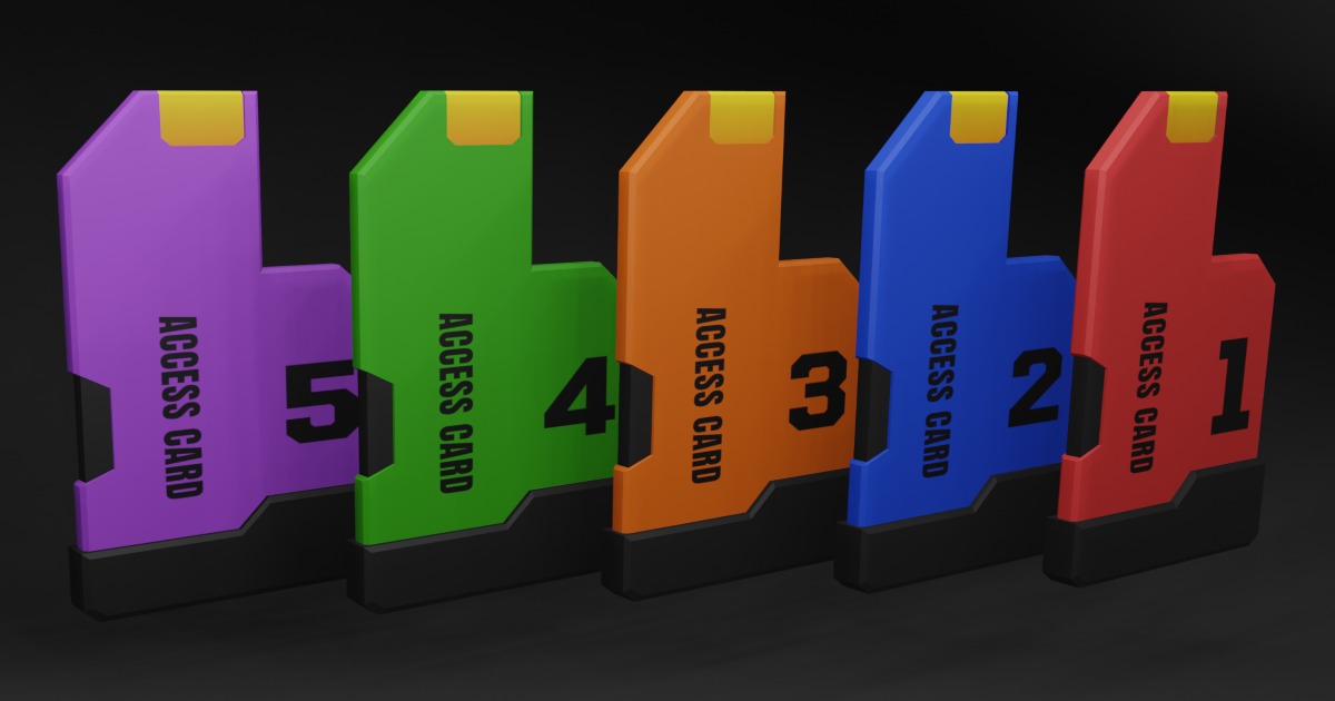 LowPoly Keycards | 3D Props | Unity Asset Store