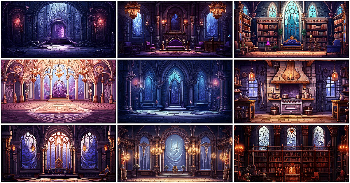 BACKGROUND - Pixel Castle 2 | 2D Environments | Unity Asset Store