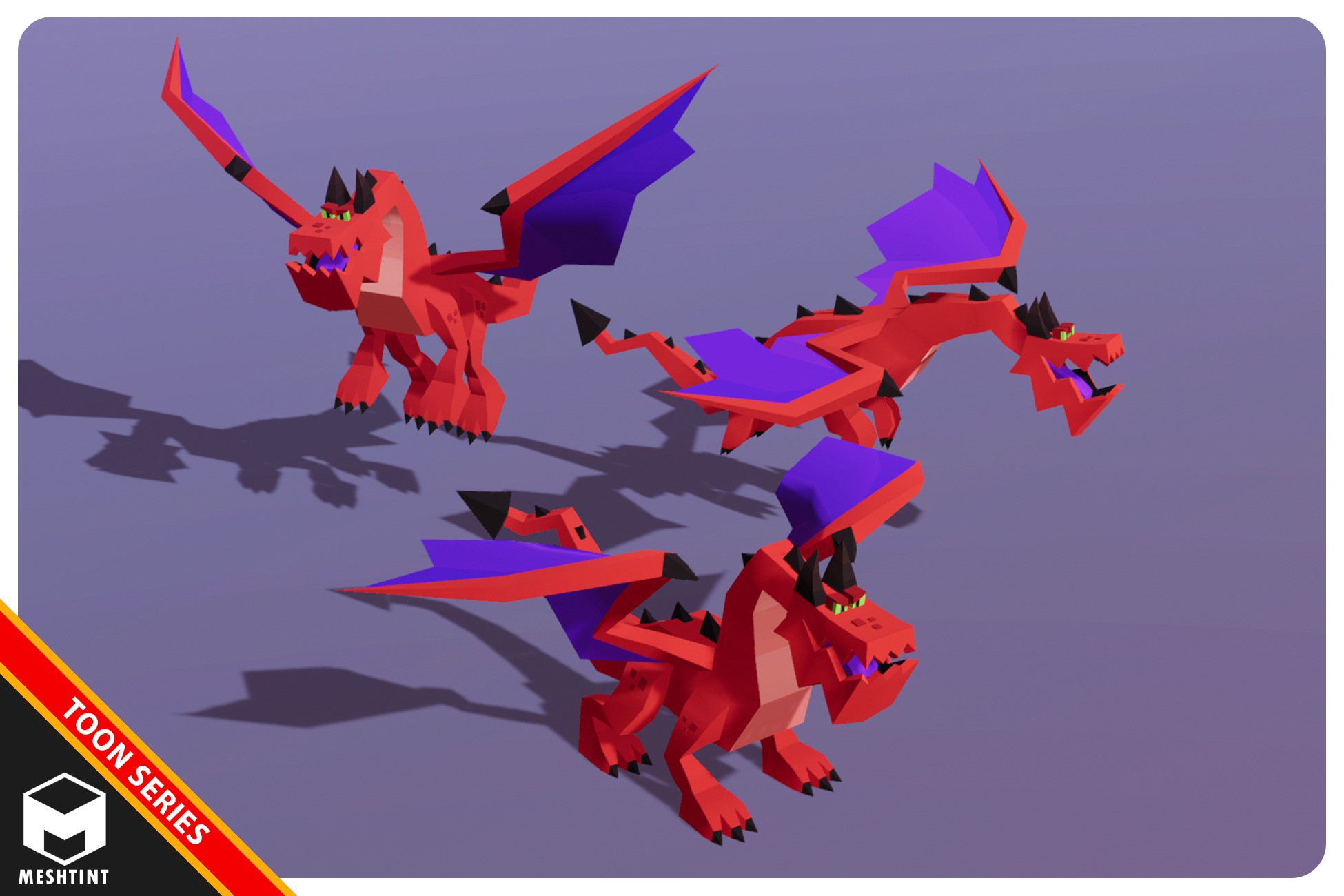 Dragon Hell Toon Series | 3D Creatures | Unity Asset Store