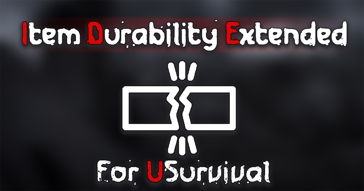 Item Durability Extended for uSurvival | Integration | Unity Asset Store