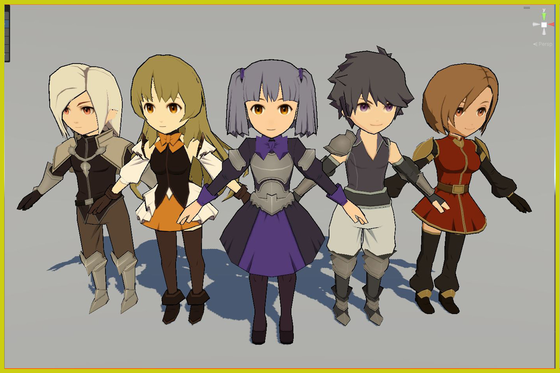 3D Anime Game - Character pack 01 | 角色 | Unity Asset Store