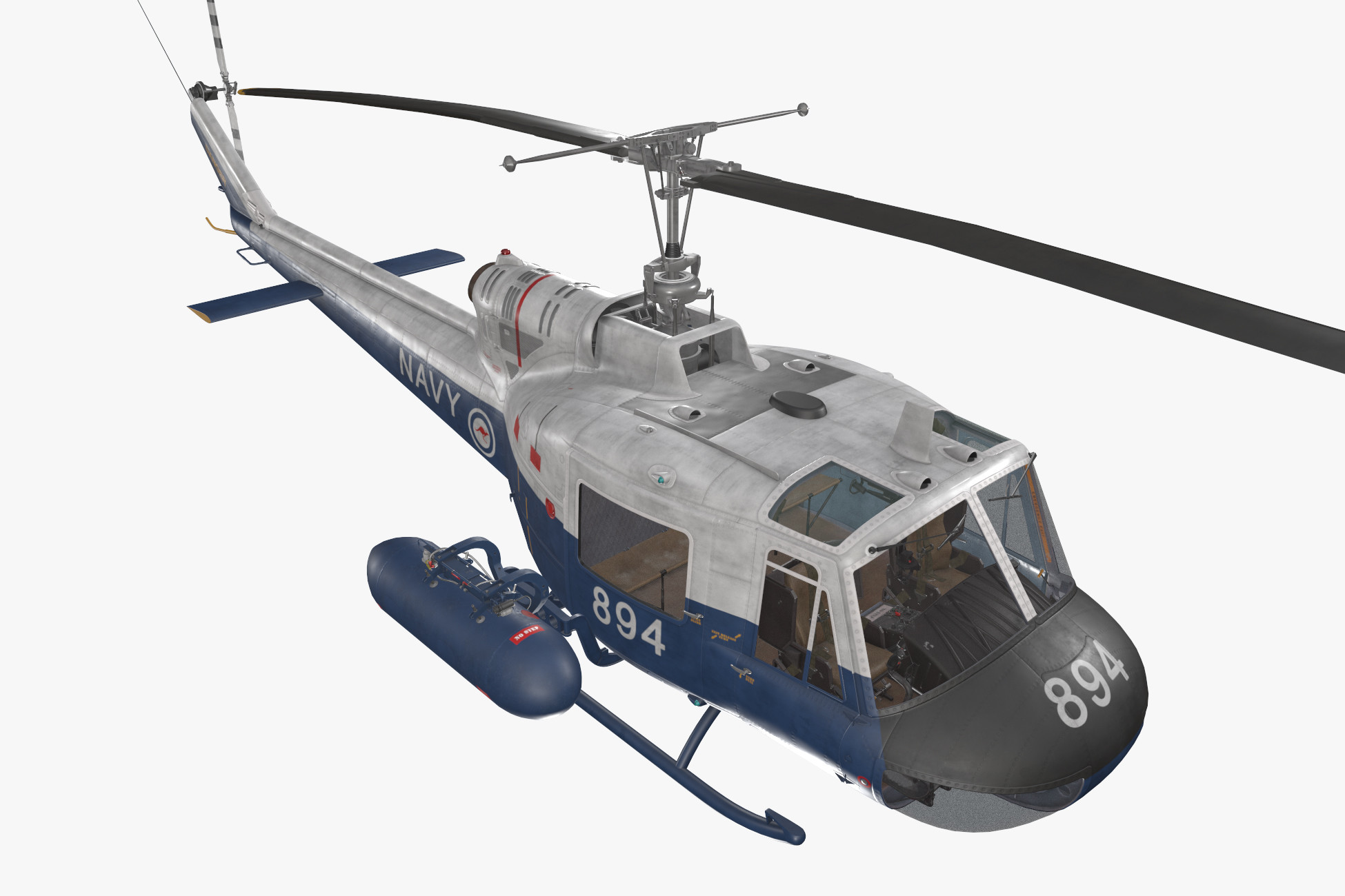 UH-1B Australia Navy Static | 3D Air | Unity Asset Store