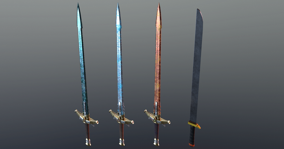 Swords PBR - Mythics | 3D Weapons | Unity Asset Store
