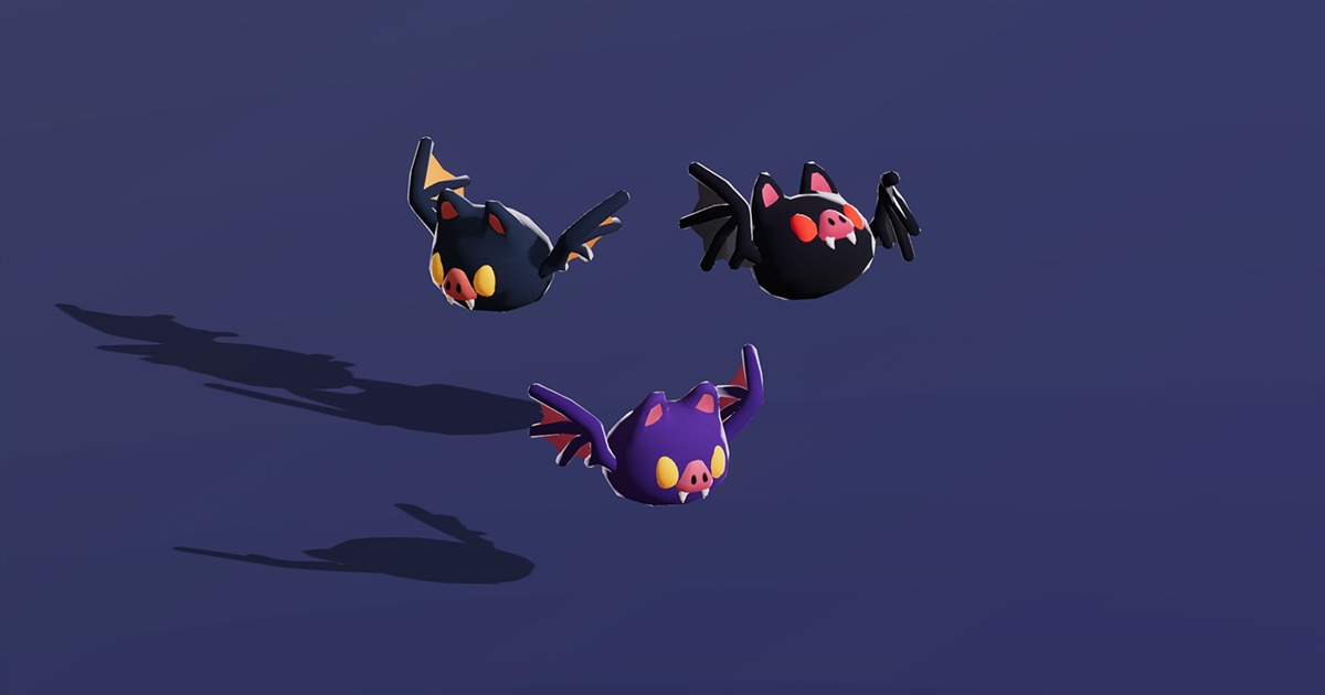 Bat Chibi Series | 3D Animals | Unity Asset Store