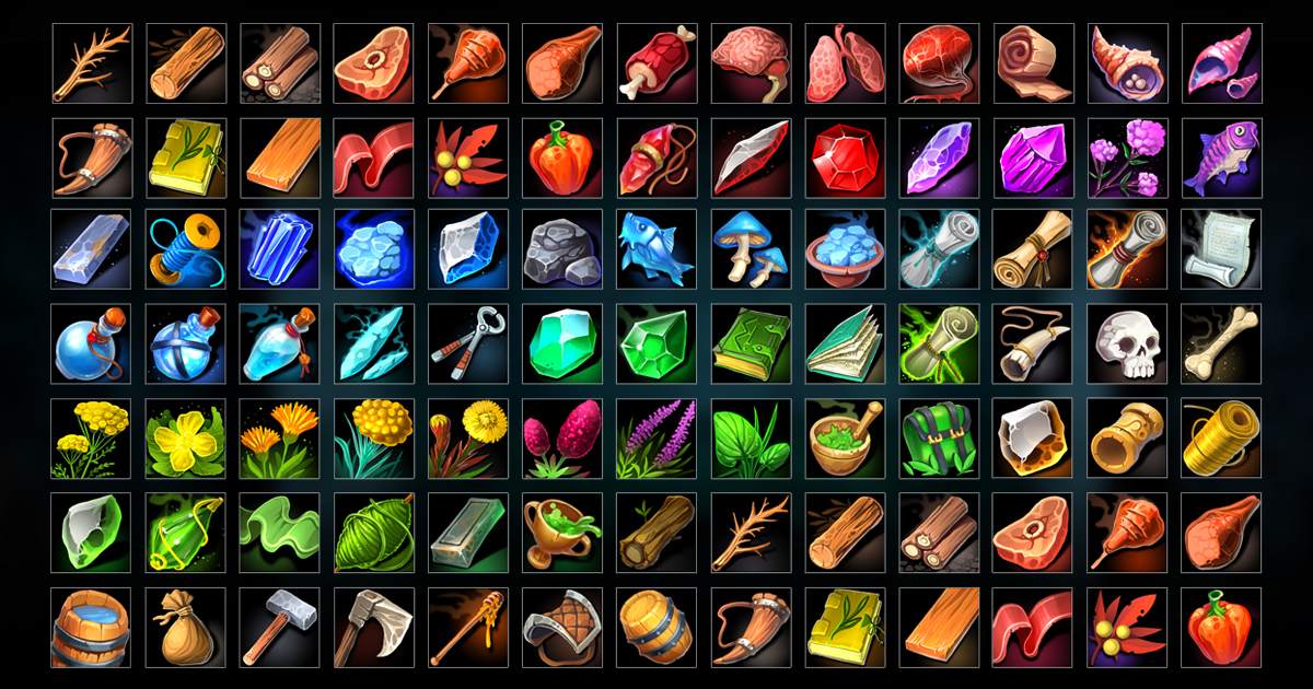 Fantasy Craft Icons | 2D 아이콘 | Unity Asset Store