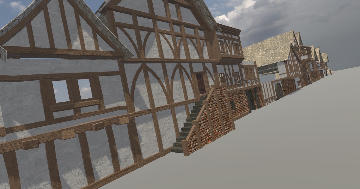 Modular Tudor Houses | 3D Historic | Unity Asset Store