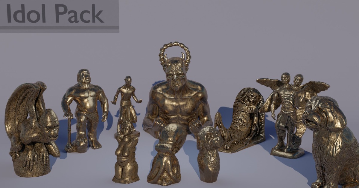 Idols | 3D Props | Unity Asset Store