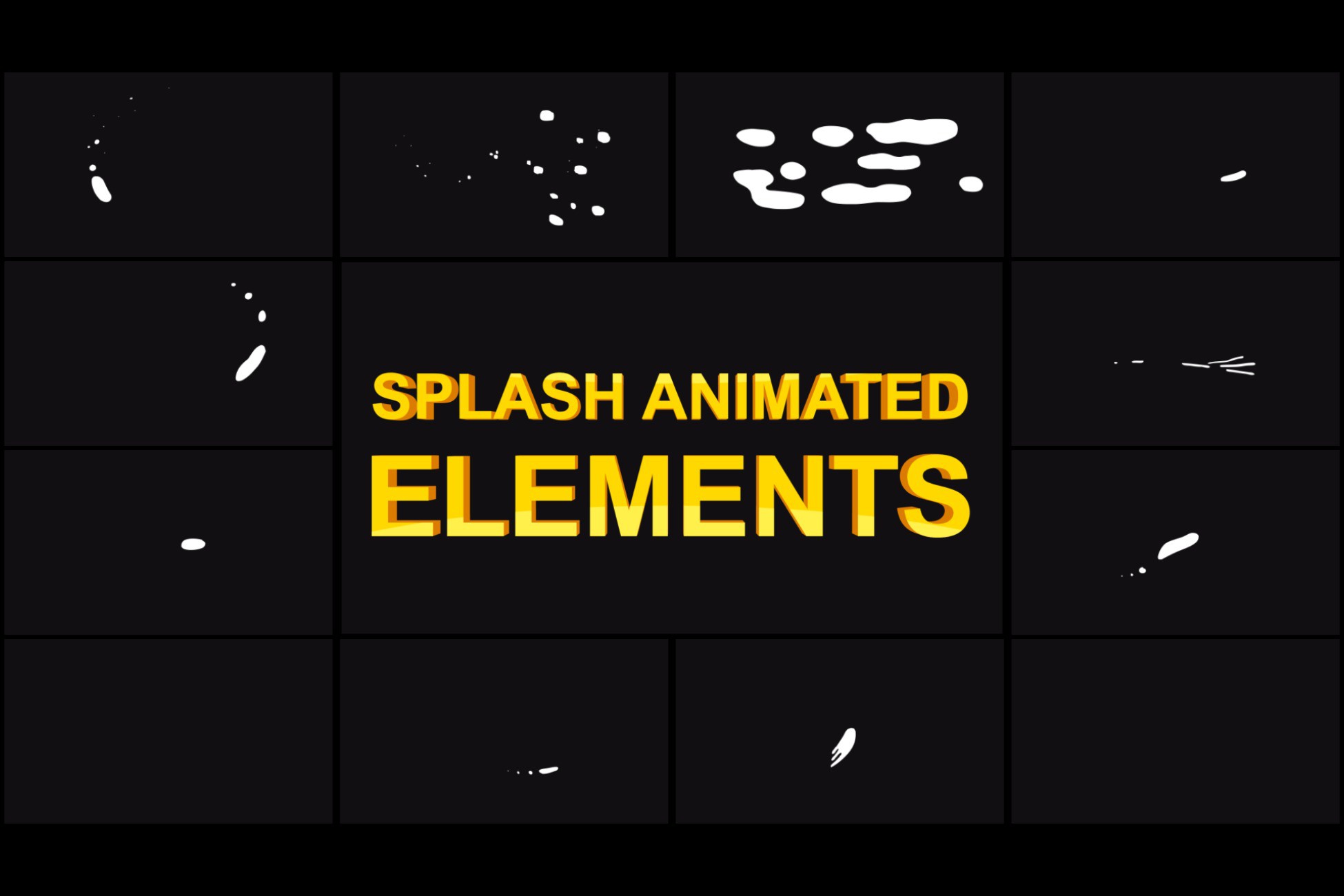 Splash Animated Elements Vfx Unity Asset Store