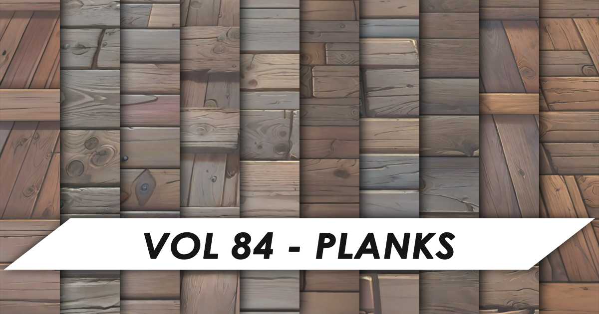 Stylized Textures - Vol 84 - Planks | 2D Textures & Materials | Unity ...