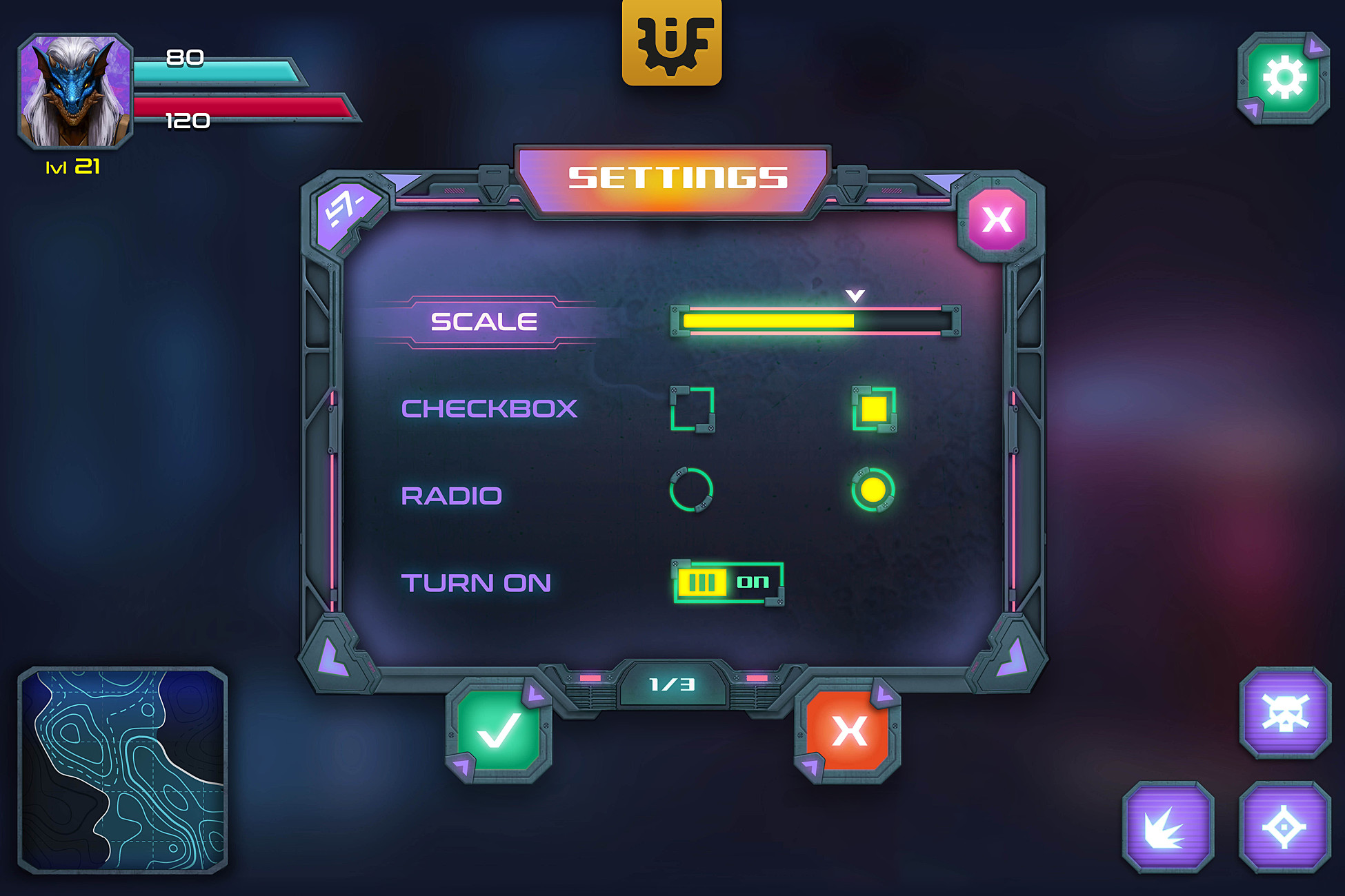 Cyber Shot Mobile UI | 2D GUI | Unity Asset Store