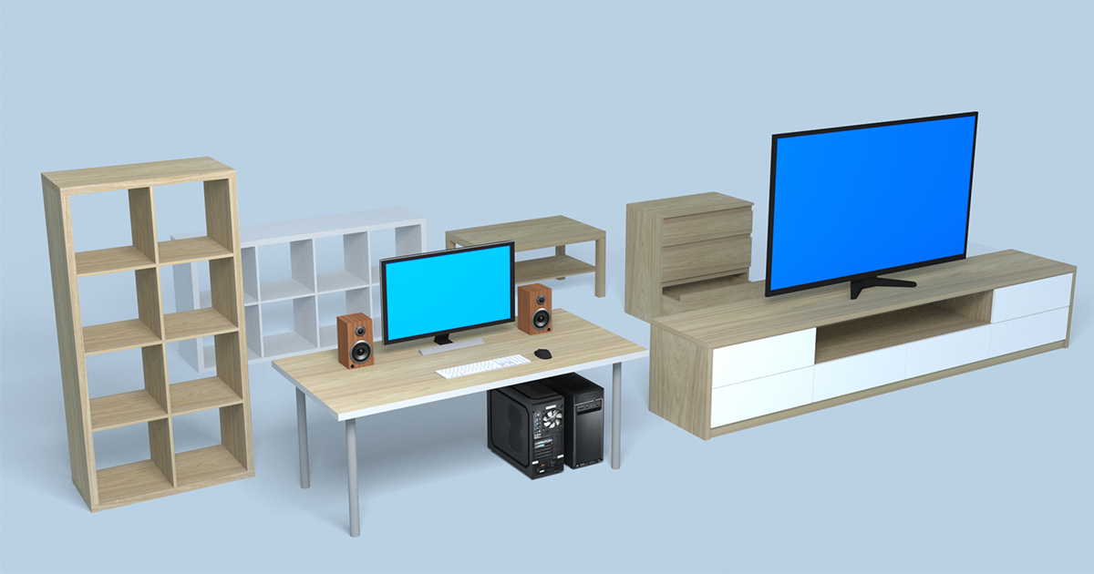 Furniture and electronic | 3D Interior | Unity Asset Store