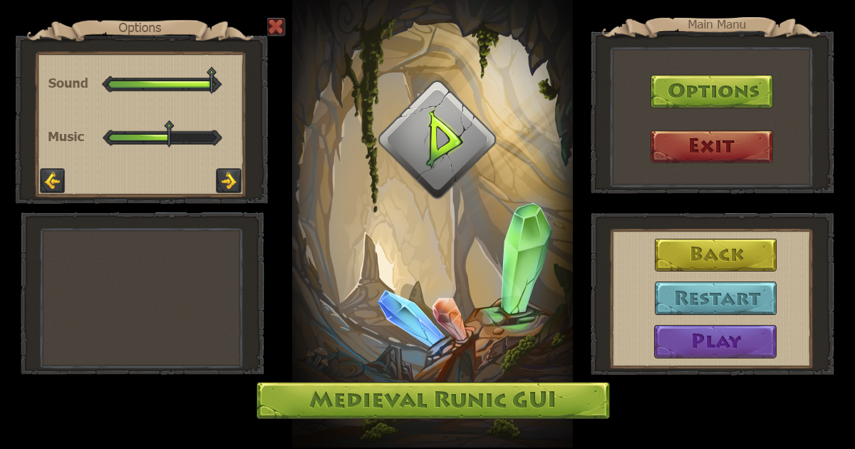 Medieval Runic GUI | 2D Icons | Unity Asset Store