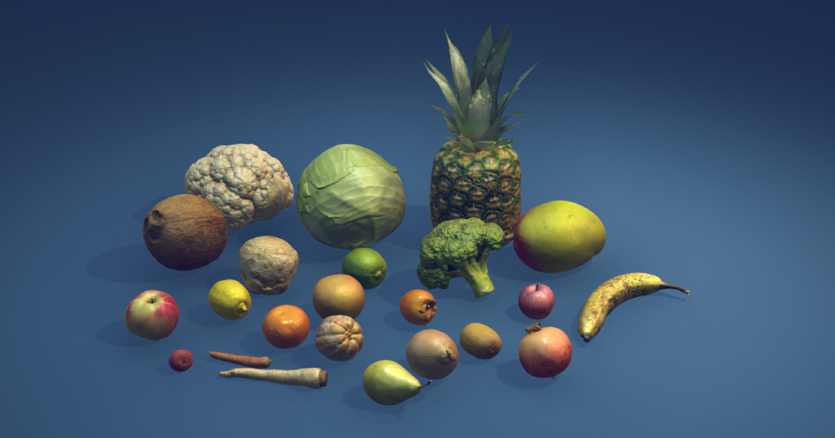 Food pack vol.1 | 3D Food | Unity Asset Store