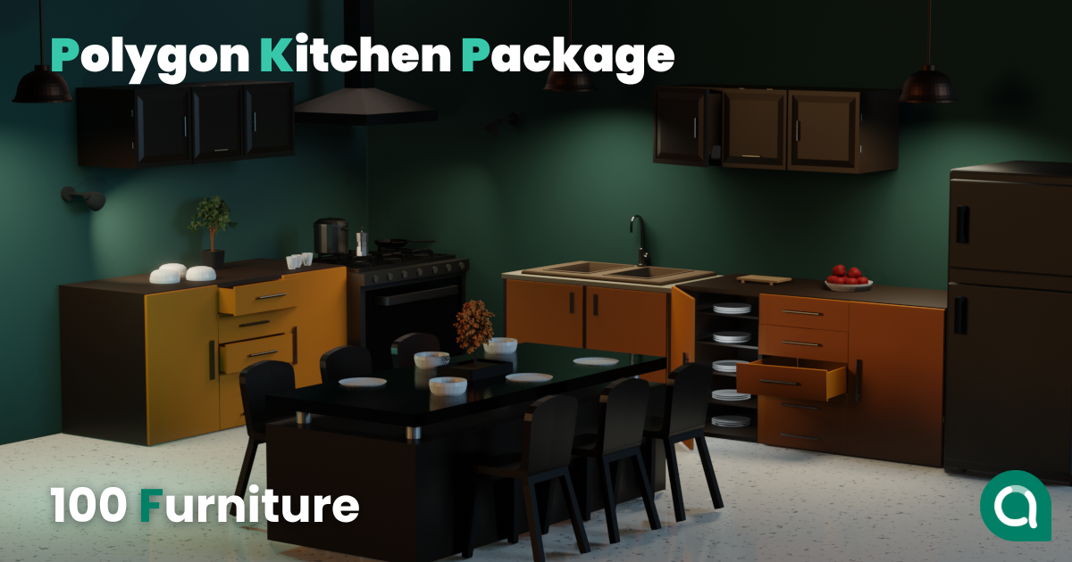 Polygon Kitchen Package | 3D 家具 | Unity Asset Store