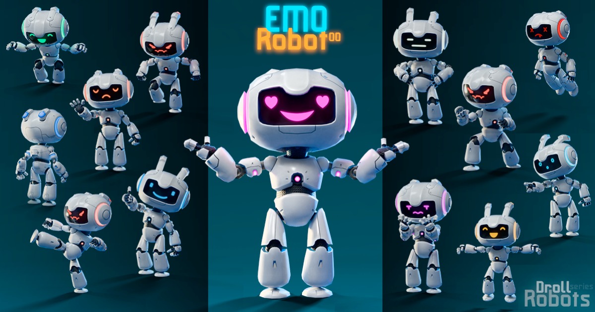Emo Robot 00 | 3D Robots | Unity Asset Store