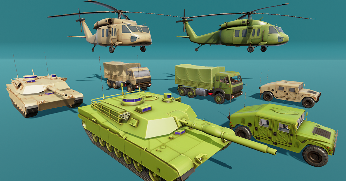 Stylized Military Vehicles and Aircrafts | 3D 乗り物 | Unity Asset Store