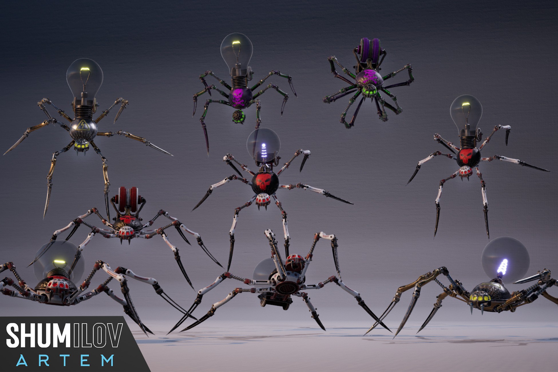 SpiderMech01 | 3D Characters | Unity Asset Store