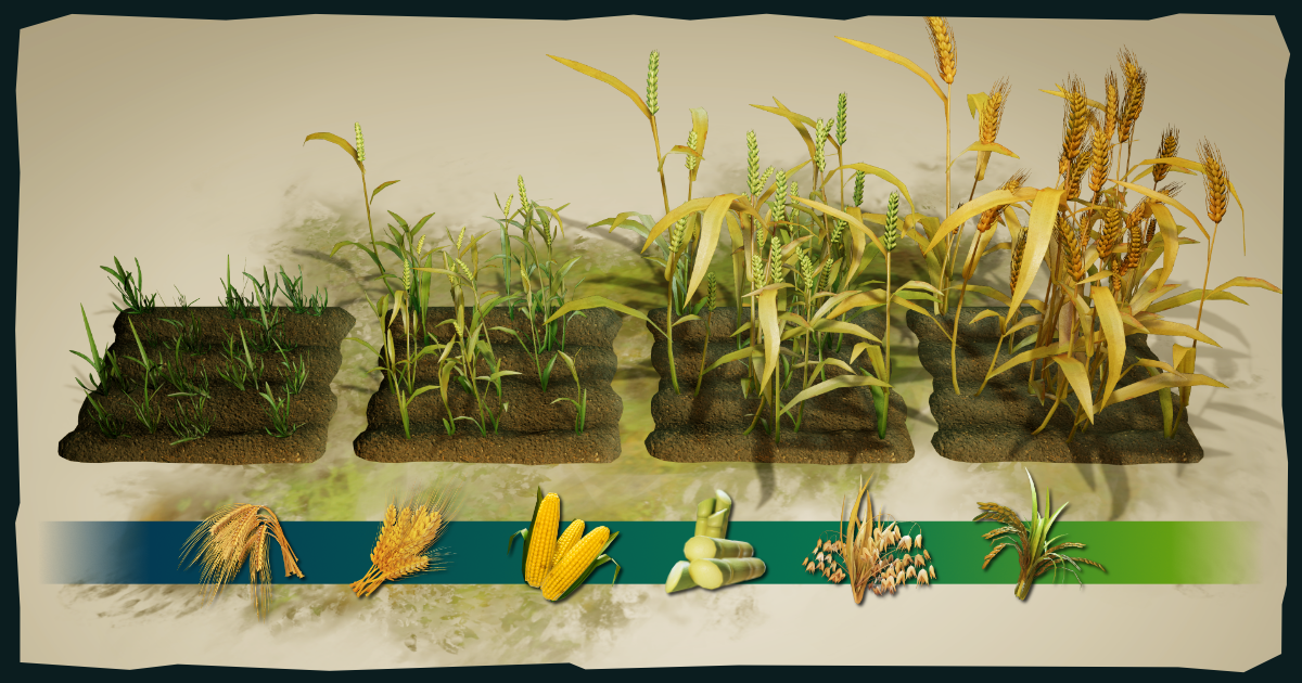 Wild Harvest: Grain Crops | 3D Plants | Unity Asset Store