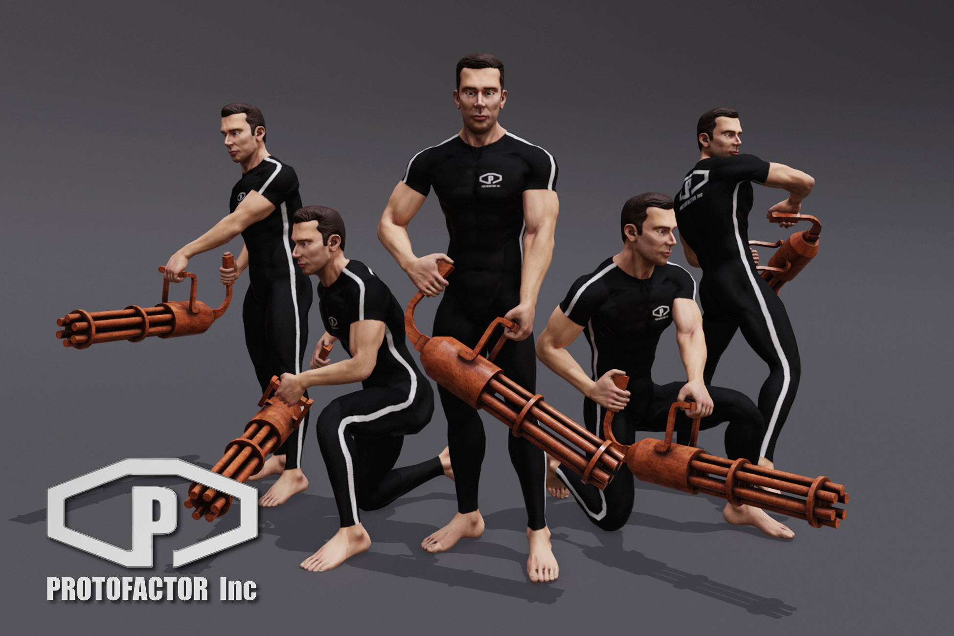 ANIMSET: MINIGUN | 3D Animations | Unity Asset Store ANIMSET: MINIGUN | 3D Animations | Unity Asset Store
