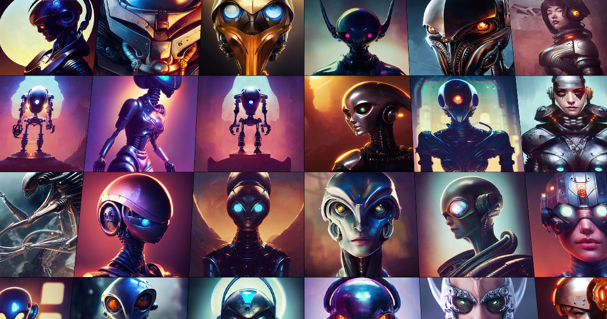 Sci-Fi Concept Art - Robots - RPG FPS | 2D Icons | Unity Asset Store