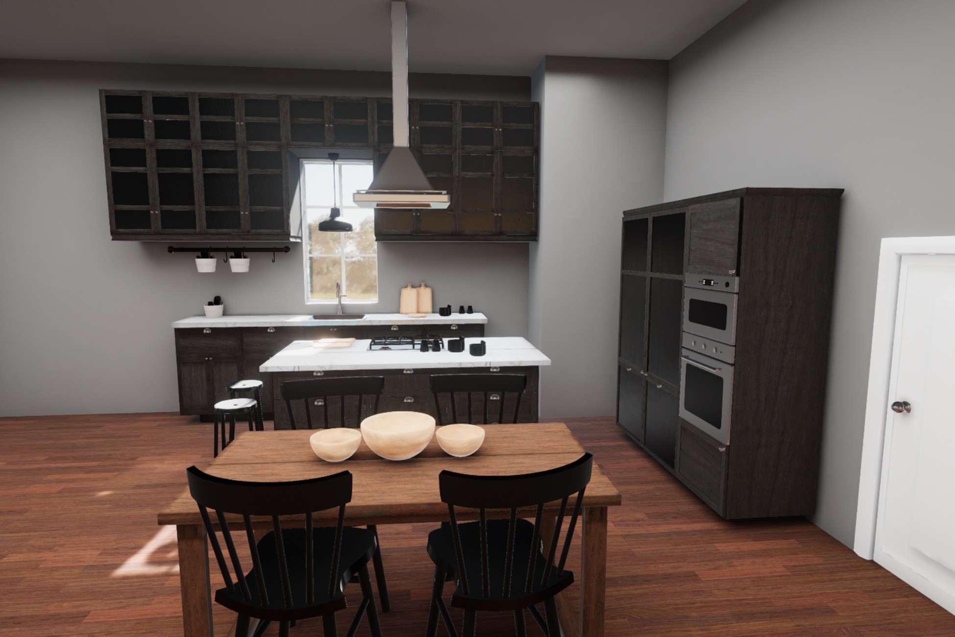 Complete Classic Style Kitchen | 3D Interior | Unity Asset Store
