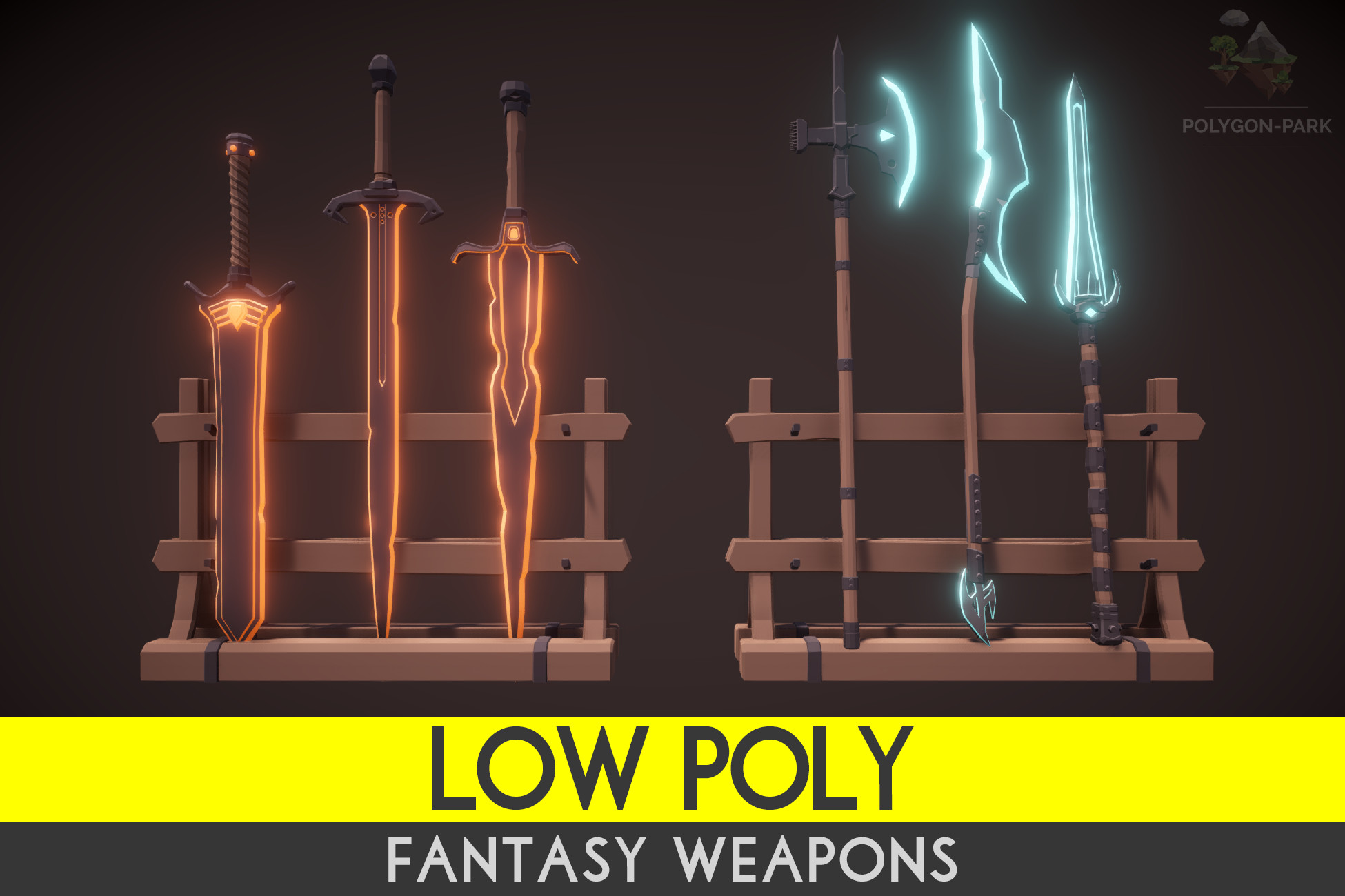 Low Poly Fantasy Weapons | 3D Weapons | Unity Asset Store