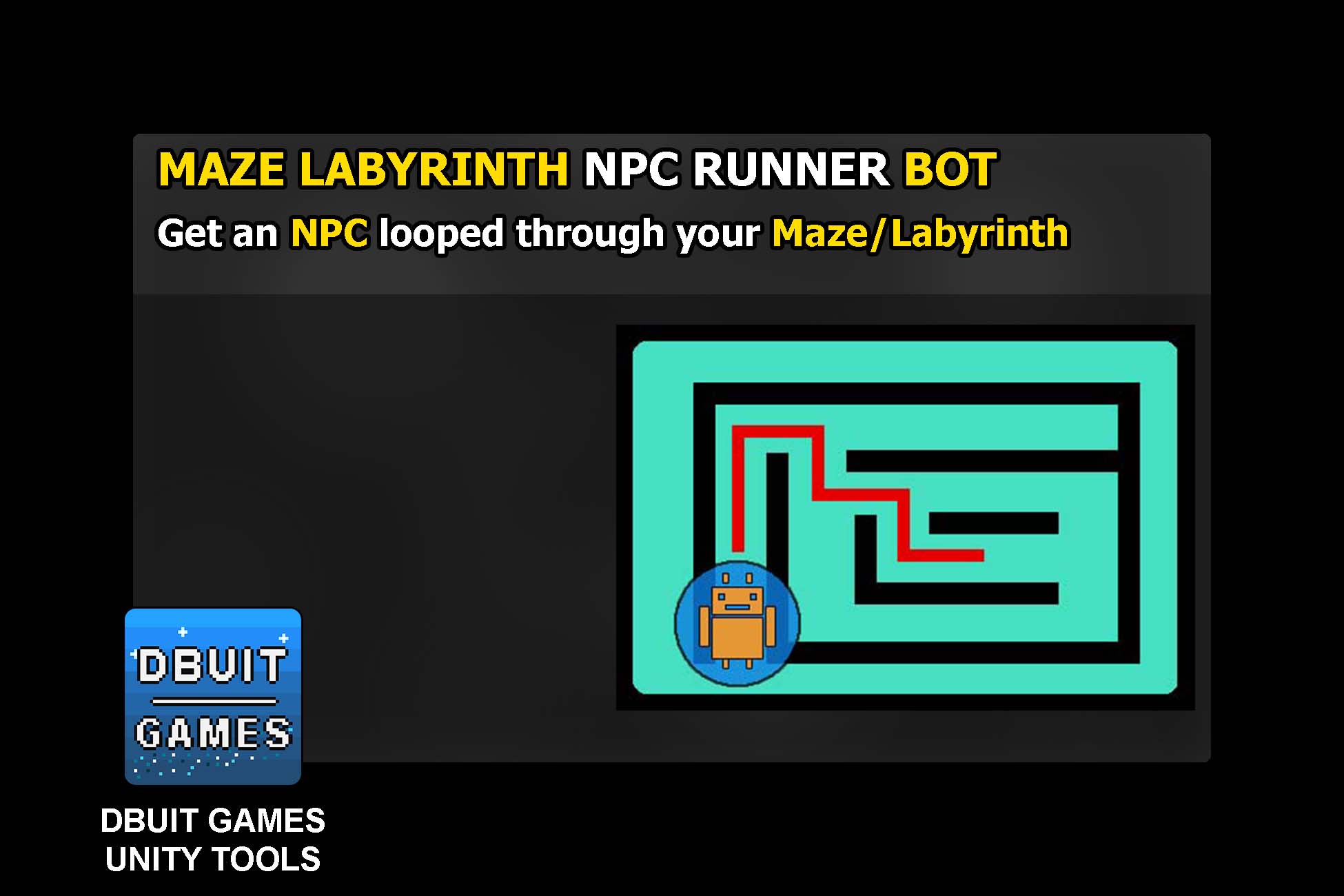 Maze Labyrinth NPC Runner Bot | 行为 AI | Unity Asset Store