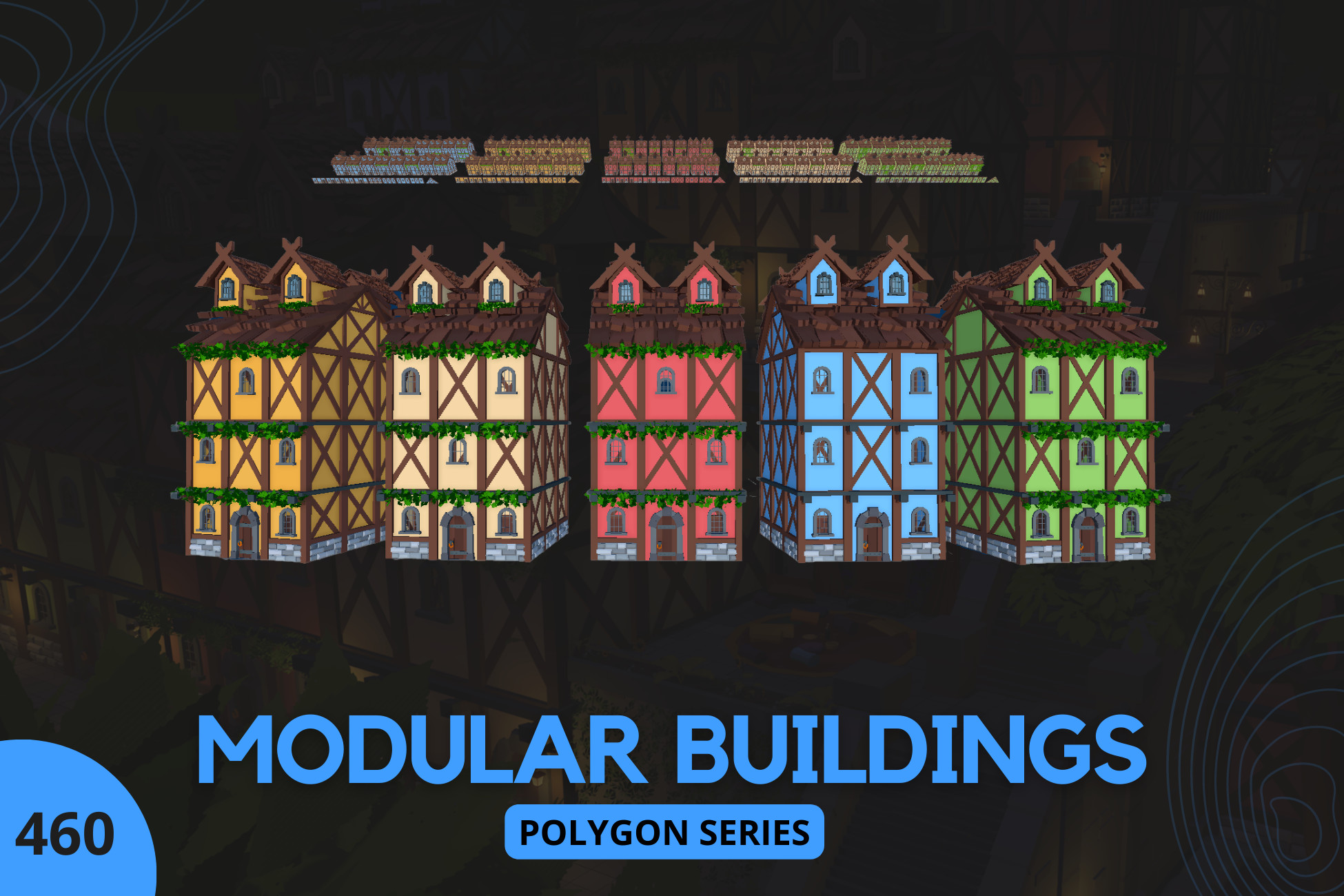 Fantasy Modular Buildings Pack by Rutz | 3D Props | Unity Asset Store