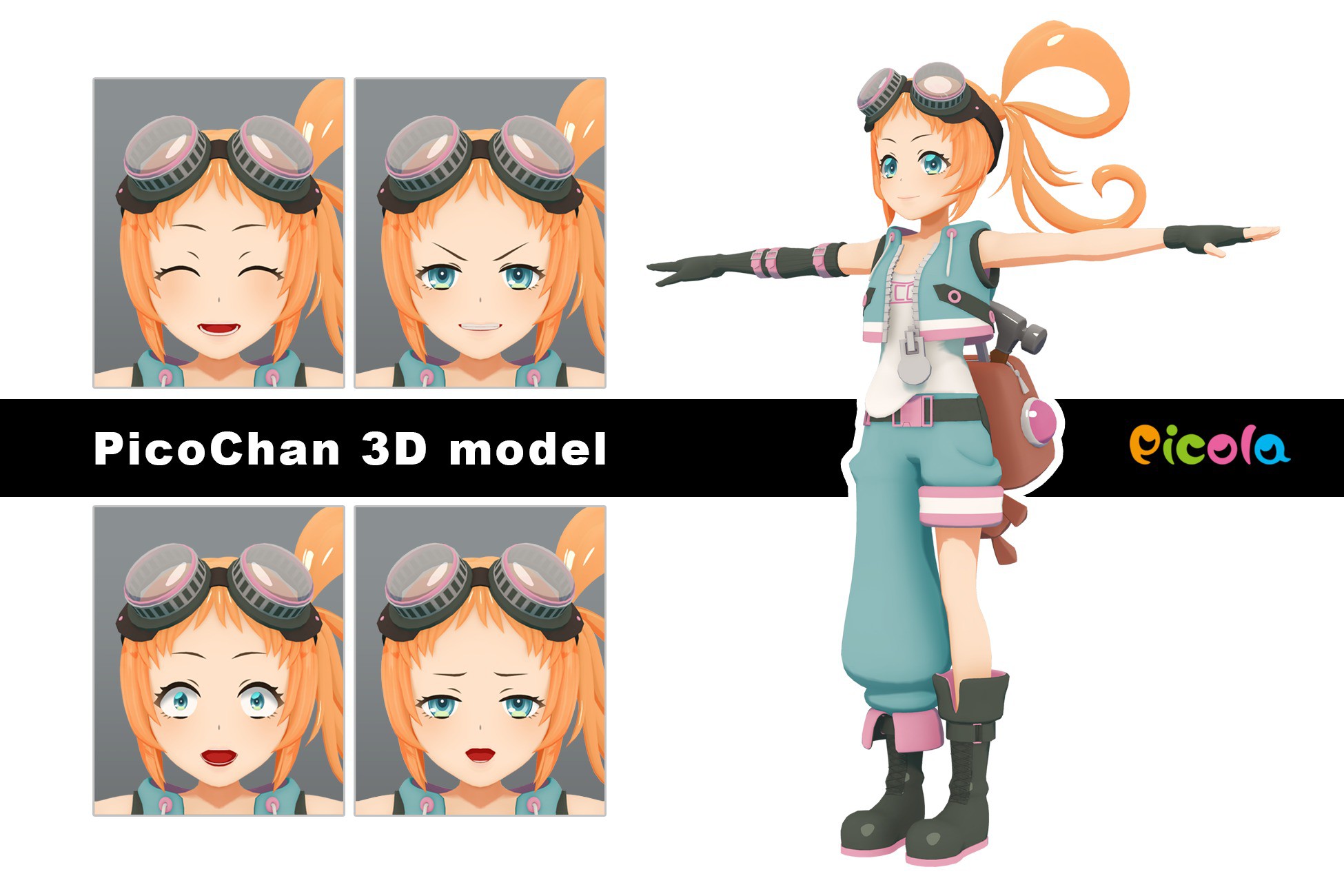PicoChan | 3D Humanoids | Unity Asset Store