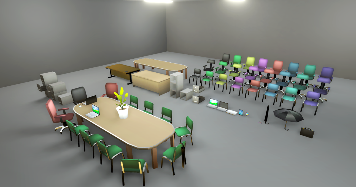Low Poly Office Props - LITE | 3D Environments | Unity Asset Store