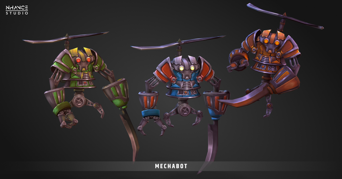 Stylized Mecha Bot | 3D キャラクター | Unity Asset Store