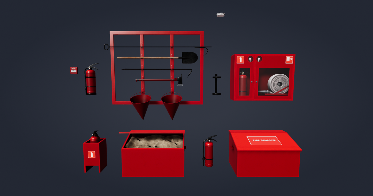 Fire Equipment | 3D Props | Unity Asset Store
